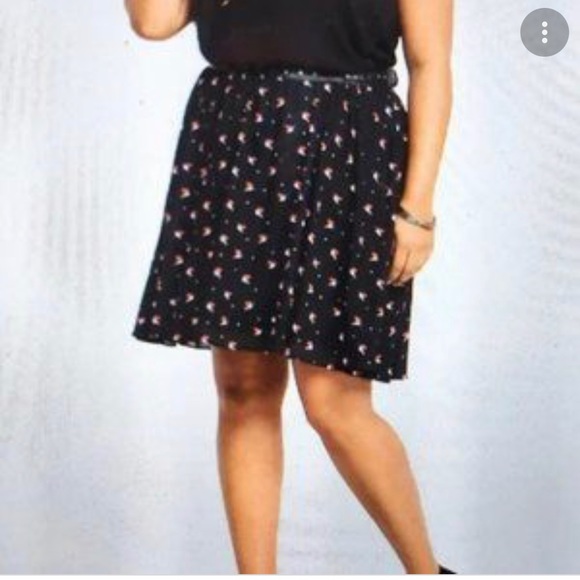 torrid | Skirts | Torrid Rockabilly Bird With Faux Leather Waist Strap ...